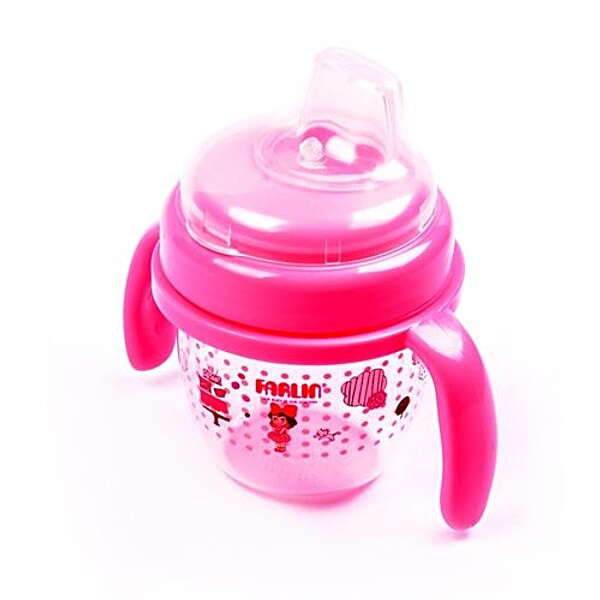 Buy Farlin Color Gulu Gulu Sippy Cup (Spout) 120 Cc, Aet-010B Pink Online at Best Price of Rs ...