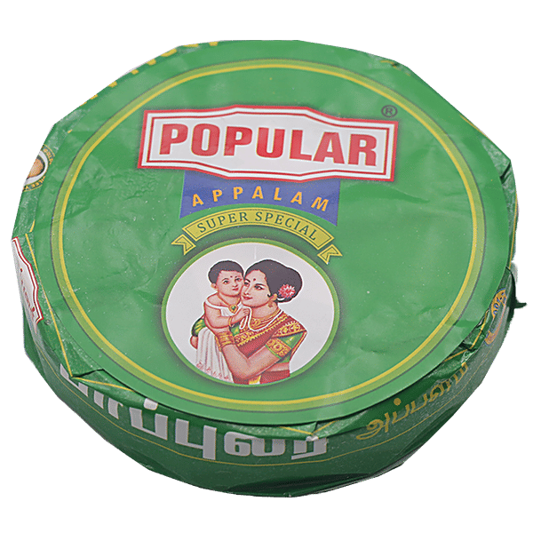 Buy Popular Appalam Super Special 225 Gm Online at the Best Price of Rs ...
