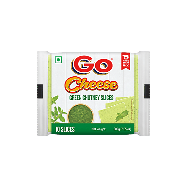 Buy Go Cheese Slice Green Chutney 200 Gm Online At Best Price of Rs 160 ...