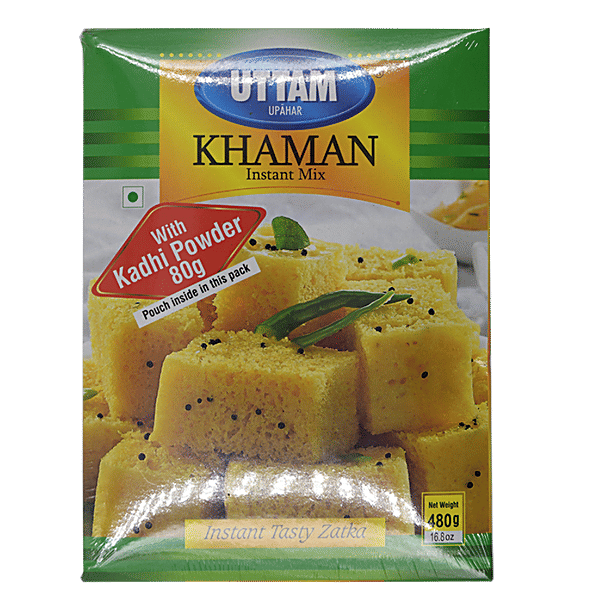 Buy Uttam Instant Mix Khaman Mix 480 Gm Online at the Best Price of Rs ...
