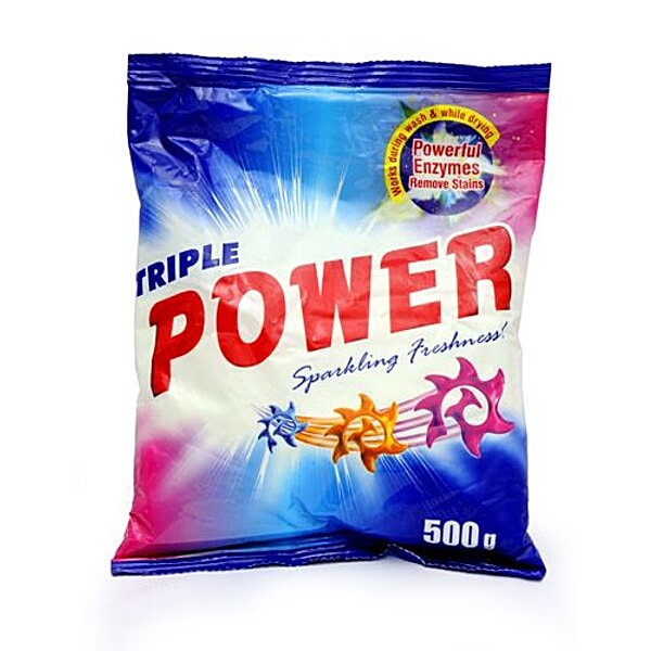 Buy Power Detergent Powder Triple Power 500 Gm Online at the Best Price ...