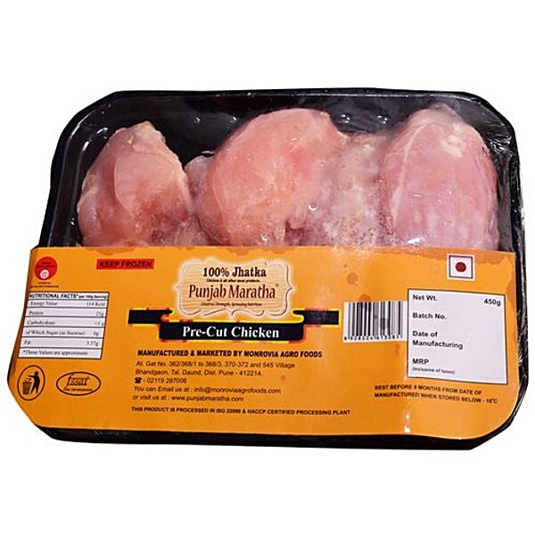 Buy Punjab Maratha Chicken Precut Skinless 450 Gm Online at the Best ...
