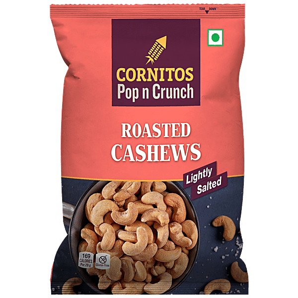Buy Cornitos King Size Roasted Cashews Lightly Salted 30 Gm Online at ...