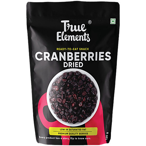Buy True Elements Dried Cranberries 125 Gm Online at the Best Price of ...