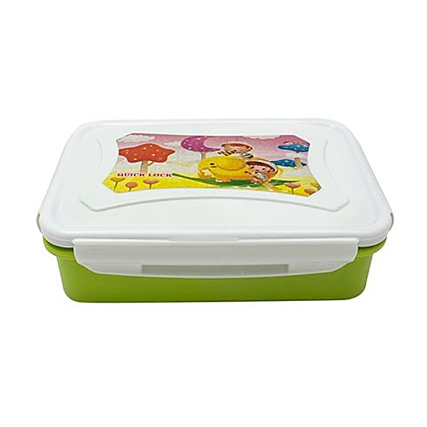 Buy Jlt Quick Lock Polypropylene Containers Lunch Box Rectangle Green ...