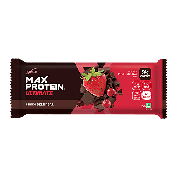Buy Ritebite Max Protein Bar - Professional Choco Berry 100 gm Online at Best Price. of Rs 157.5 ...