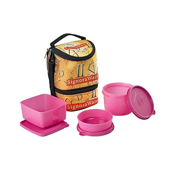 Buy Signoraware Trio Lunch With Bag - Roman, Pink Online at Best Price ...