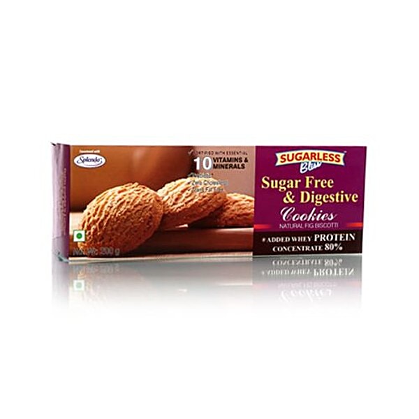 Buy Sugarless Bliss Sugar Free Digestive Cookies Natural Fig Biscotti ...