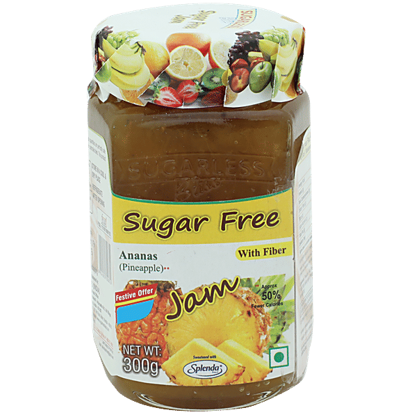 Buy Sugarless Bliss Sugar Free Jam Ananas Pineapple 300 Gm Online At ...