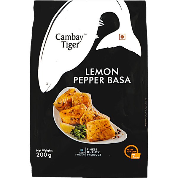 Buy Cambay Tiger Basa Fish Lemon Pepper 200 Gm Online At Best Price of ...