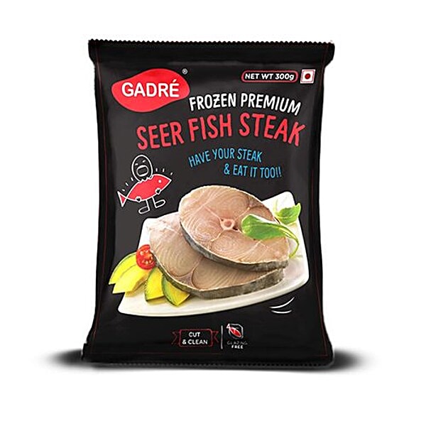 Buy Gadre Seer Fish Steak Premium 300 Gm Online at the Best Price of Rs ...