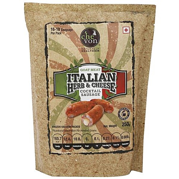 Buy Chevon Goat Meat Italian Herb And Cheese Coctail Sausages 250 Gm ...