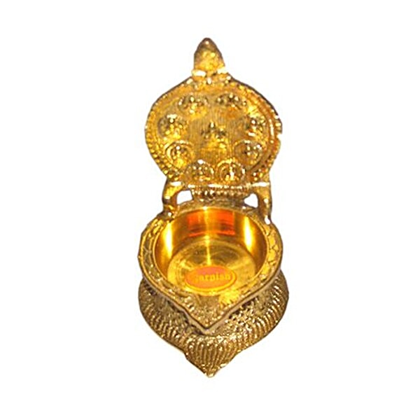 Buy Agromech Brass - Kamakshi Gold Deepam (Oil Lamp ) - No : 1, Small ...
