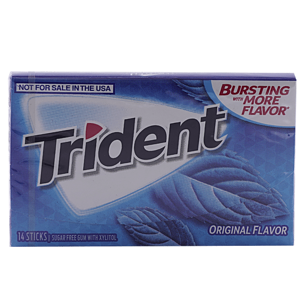Buy Trident Chewing Gum - Original Flavour, Sugar Free Online at Best ...