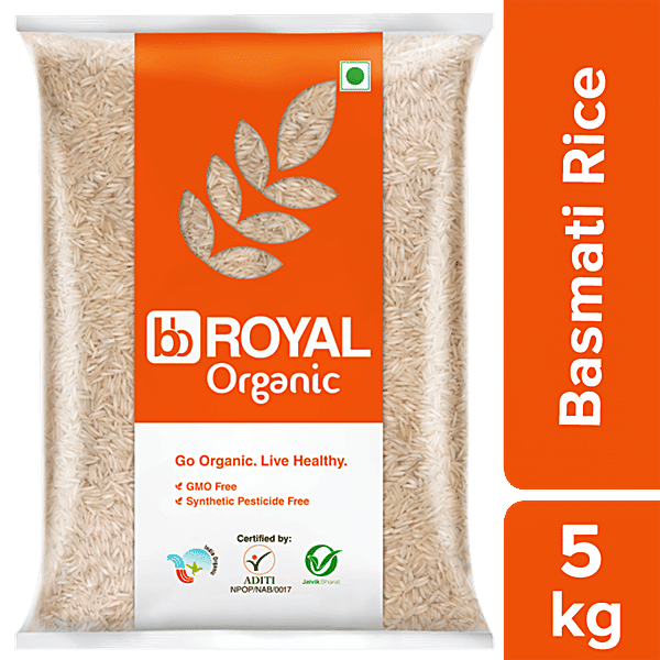 Buy Bb Royal Organic Basmati Rice 5 Kg Online At Best Price of Rs 748 ...