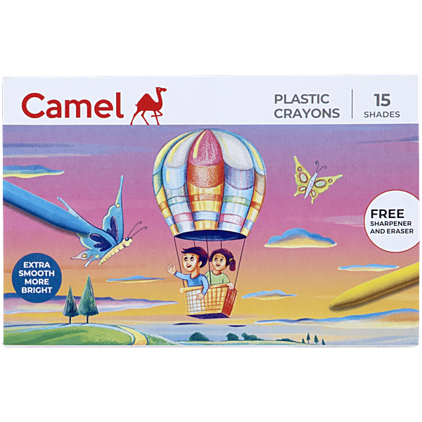Buy Camlin Plastic Crayons 15 Shades 1 Pc Online at the Best Price of ...