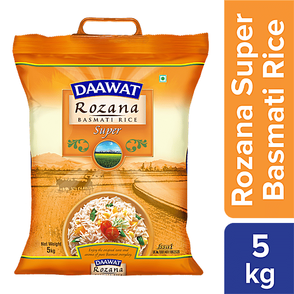 Buy Daawat Basmati Rice - Rozana Super 90 5 kg Online at Best Price. of ...