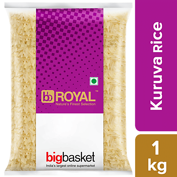 Buy Bb Royal Rice Kuruva 1 Kg Online At Best Price of Rs 64 - bigbasket