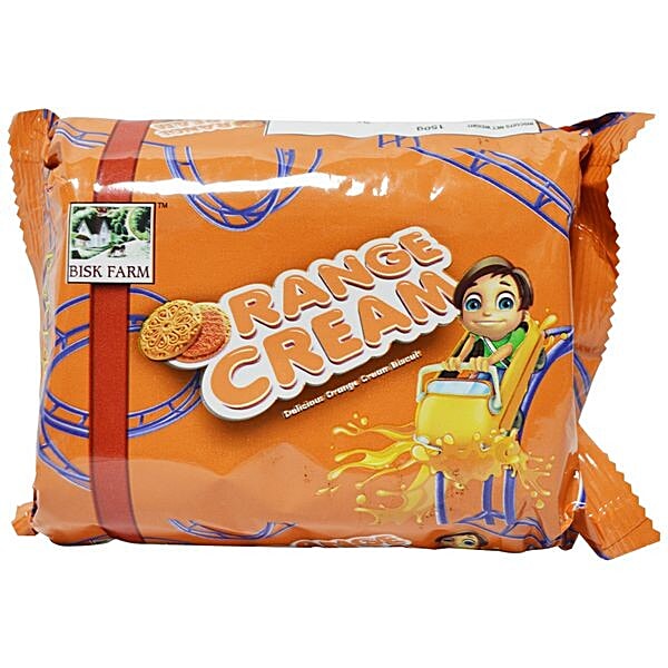 Buy Bisk Farm Cream Biscuits - Orange Online at Best Price of Rs 35 ...