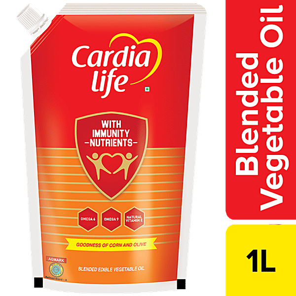 Buy Cardia Life Blended Oil 1 Ltr Pouch Online at the Best Price of Rs ...