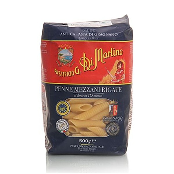 Buy Pastificiog Di Martino Pasta Penne Mezzani Rigate 500 Gm Online At ...
