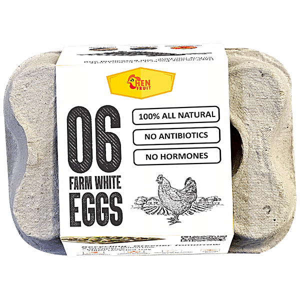 Buy Hen Fruit Eggs White 6 Pcs Online at the Best Price of Rs 74.87 ...