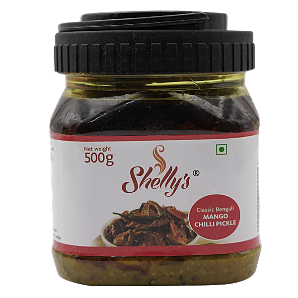 Buy Shellys Pickle Mango Chilli 500 Gm Online at the Best Price of Rs ...