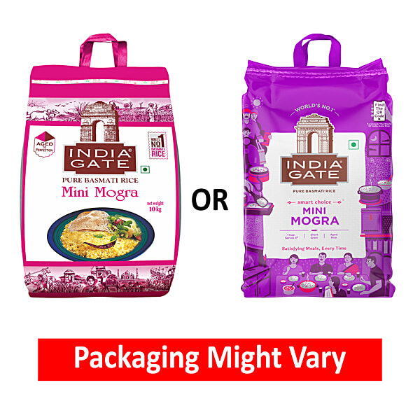Buy India Gate Basmati Rice Mini Mogra 10 Kg Online at the Best Price ...