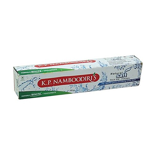 Buy Kp Namboodiris Tooth Paste Herbal White Natural Salt 100 Gm Online ...