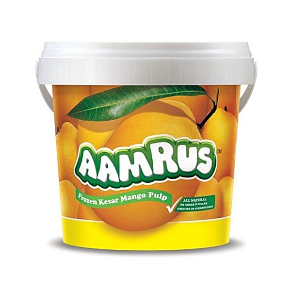 Buy Jain Farm Fresh Aamrus Kesar Mango Pulp 500 Gm Online at the Best ...