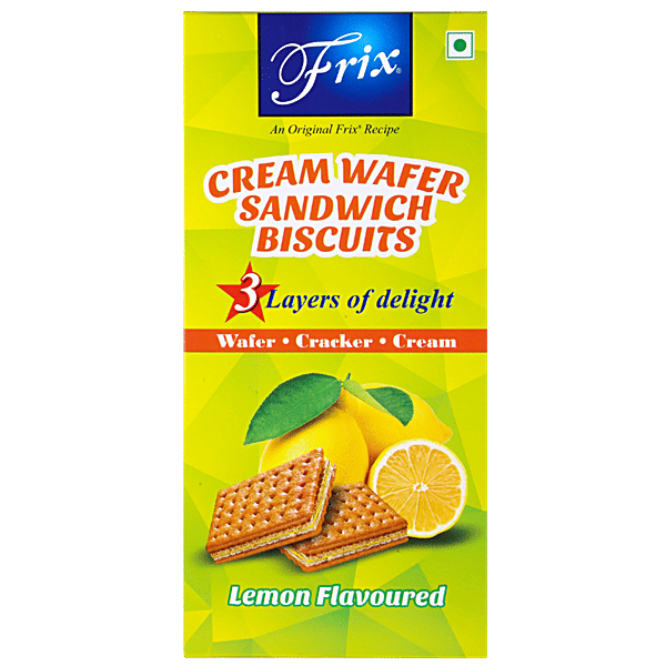 Buy Frix Cream Wafer Sandwich - Lemon3 Online at Best Price of Rs null ...
