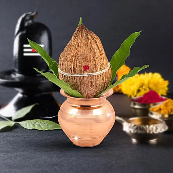 Buy Shubhkart Copper Kalash, Taamba Kalash, Pooja Kalash Online at Best ...