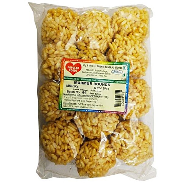 Buy Popular Foods Sweets - Murmura Rounds Online at Best Price of Rs 45 ...