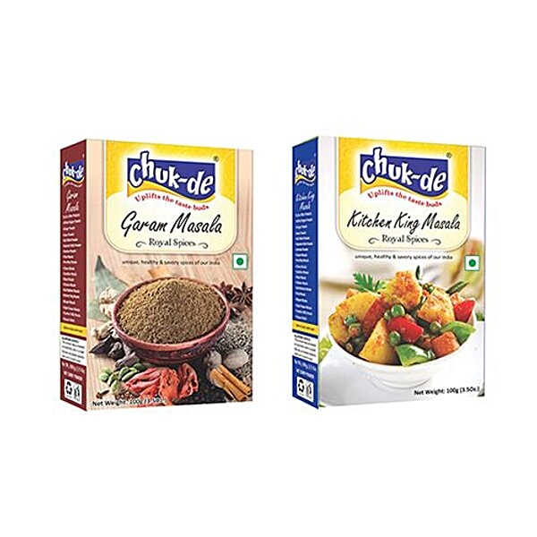 Buy Chuk - De Powder - Garam Masala Powder & Kitchen King Masala, Combi ...