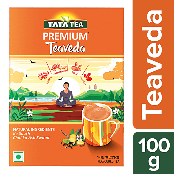 Buy Tata Tea Premium Teaveda Assam Tea Leaves With Elaichi Tulsi Adrak ...