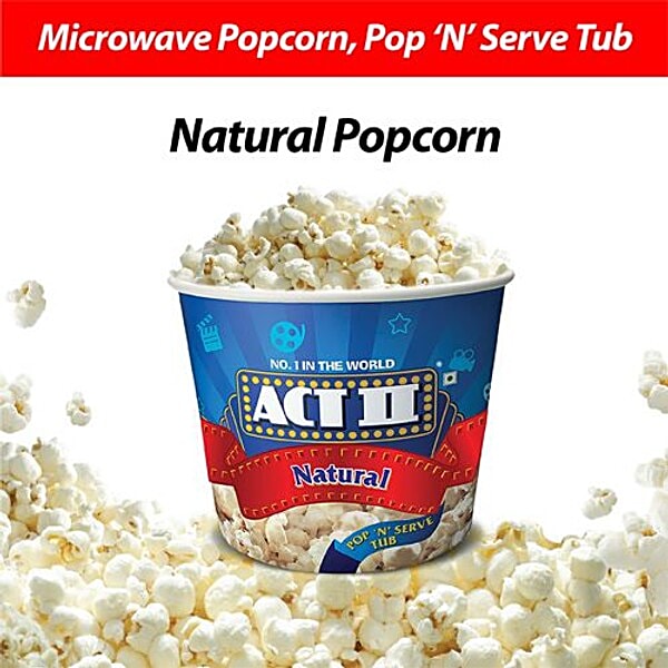Buy Act Ii Microwave Popcorn Natural 130 Gm Online At Best Price of Rs ...