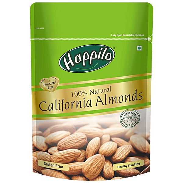 Buy Happilo Almonds 100 Natural Premium Californian 200 Gm Online At ...