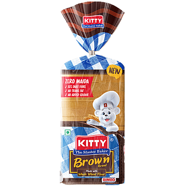 Buy Kitty Brown Bread - Hi-Fibre Online at Best Price of Rs 50 - bigbasket