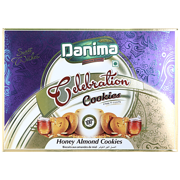 Buy Danima Celebration Honey Almond Cookies - Crispy, Crunchy, Fibre ...