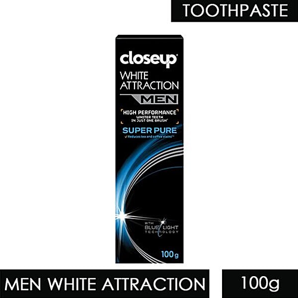 Buy Closeup Toothpaste - White Attraction Men Super Pure Whitening Gel ...