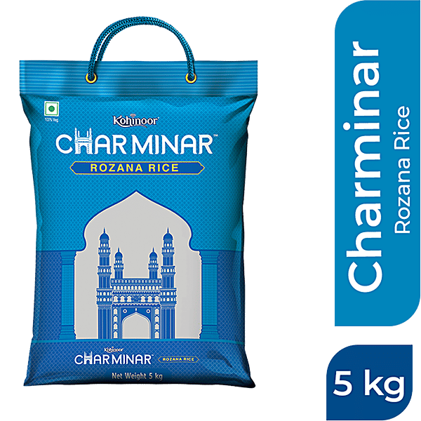 Buy Kohinoor Charminar Rozana Basmati Rice 5 Kg Online At Best Price of ...