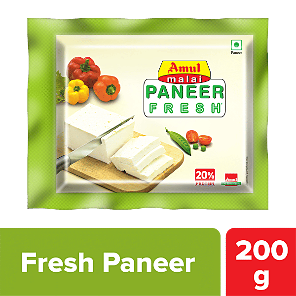 Buy Amul Fresh Paneer 200 Gm Online At Best Price of Rs 80 - bigbasket