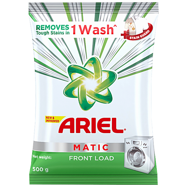 Buy Ariel Washing Detergent Powder Matic Front Load 500 Gm Online At ...