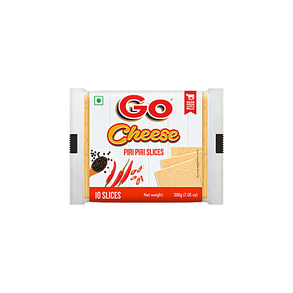 Buy Go Cheese Slice Piri Piri 200 Gm Online At Best Price of Rs 140 ...