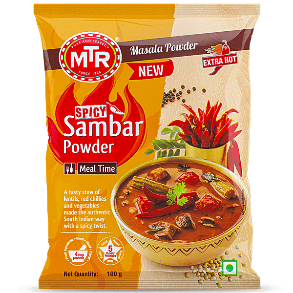 Buy Mtr Spicy Sambar Powder 100 Gm Online At Best Price of Rs 76 ...
