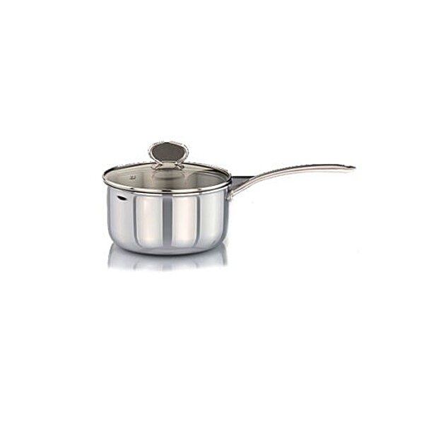Buy JB Cookware 3 Ply Sauce Pan With Glass Lid Online at Best Price of ...