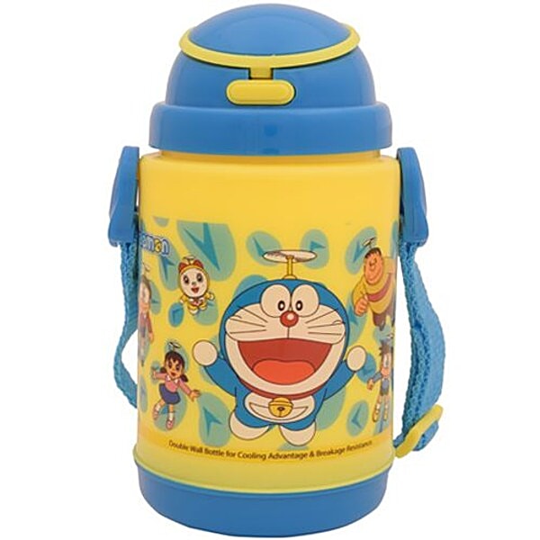 Buy Yellow Spark Doraemon Hot Cold Water Bottle With Plastic Outer ...