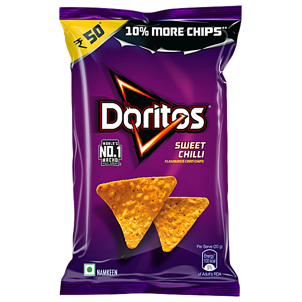 Buy Doritos Sweet - Crunchy, Nachos Chips, Snacks Chilli Online at Best ...