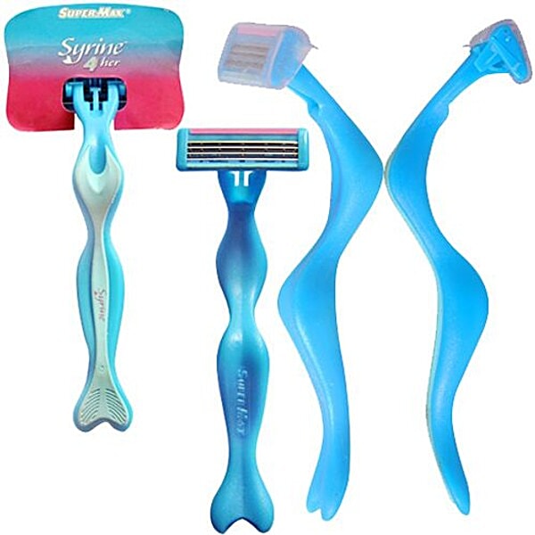Buy Supermax Syrine 4 Blades Disposable Razor Women 1 Pc Online At Best ...