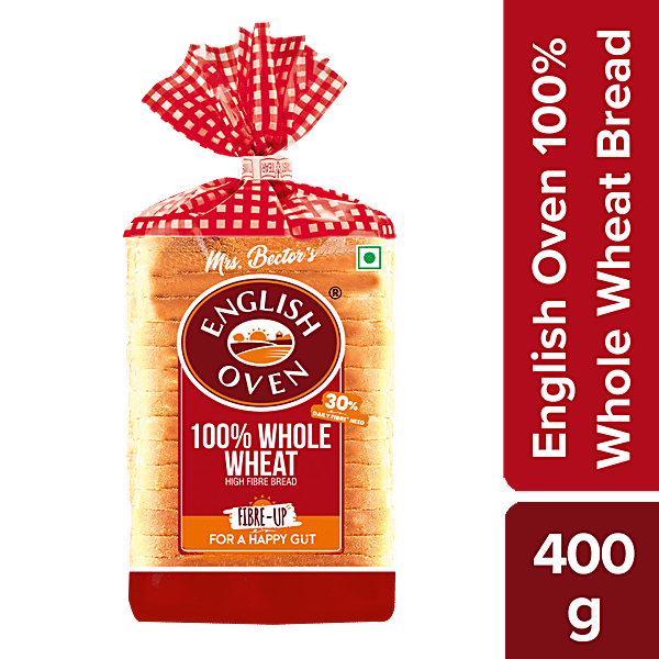 Buy English Oven 100% Whole Wheat High Fibre Bread Online at Best Price ...